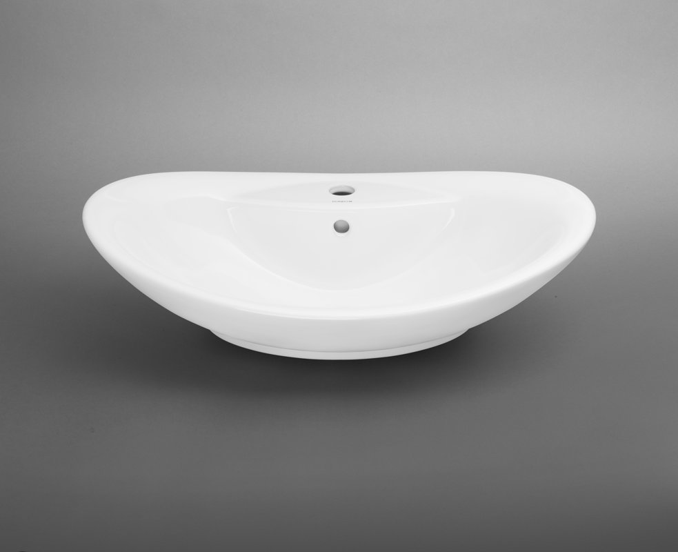 Ronbow Ceramic Rectangular Vessel Bathroom Sink With Overflow And Reviews